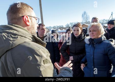 CHERNIHIV REGION, UKRAINE - JANUARY 17, 2024 - Speaker of the ...