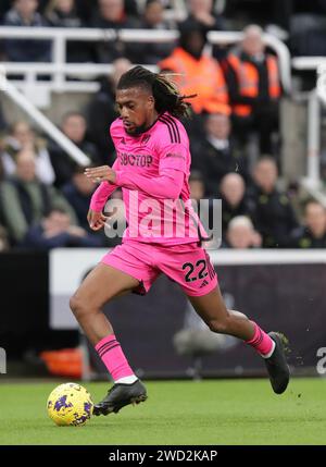 Newcastle, UK. 16th December 2023. Harrison Reed of Fulham is ...