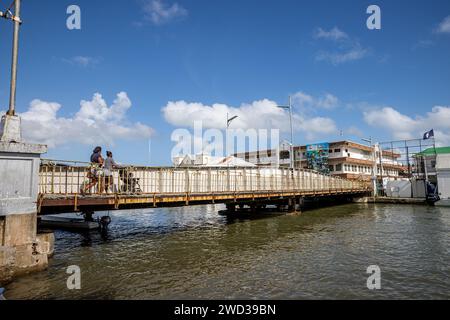 Belize, Belize City, Collet Canal Stock Photo - Alamy