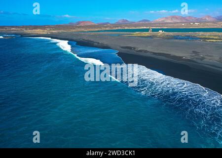 volcanic beach in Janubio, Lanzarote Stock Photo - Alamy