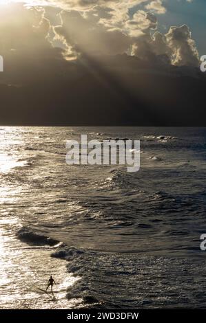 Surfer at Hookipa Park, Maui, Hawaii Stock Photo - Alamy