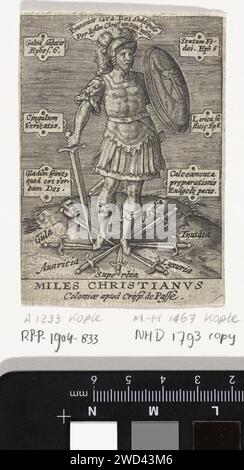 The Christian Ridder, Hieronymus Wierix, After Girolamo Olgiati, 1563 ...