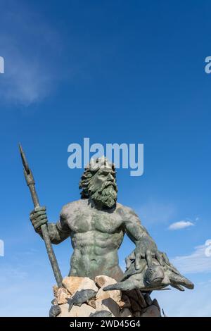 The Poseidon Statue in Virginia Beach United States of America Stock ...