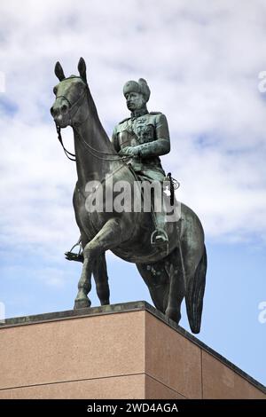 Mannerheim statue in Helsinki. Finland Stock Photo - Alamy