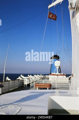 Stella Solaris, Sun Lines Cruise Ship, bow of boat with Greek Isles in ...