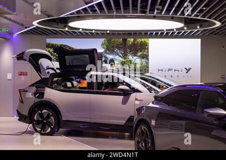 HiPhi Y electric SUV car on display at the 2023 Shanghai Auto Show ...