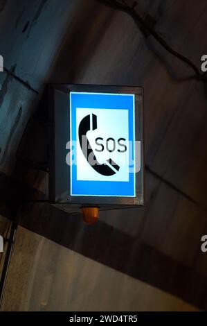 Gerlingen, Germany. 17th Jan, 2024. An illuminated sign with the word ...