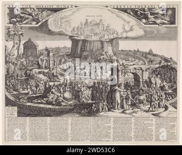 Tabula Cebetis, Jacob Matham, after Hendrick Goltzius, 1592 print Cebes ...