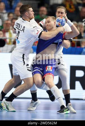 Ellidi Vidarsson of Iceland and Johannes Golla, Julian Koster of ...