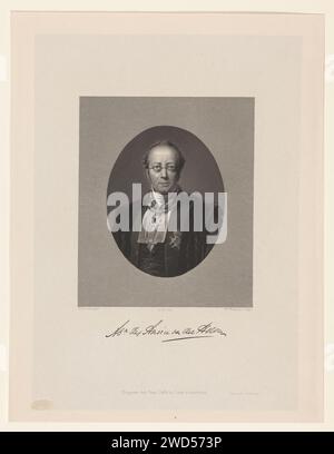 Portrait of Abraham des Amorie van der Hoeven, Walraad Nieuwhoff, After Charles Howard Hodges ...