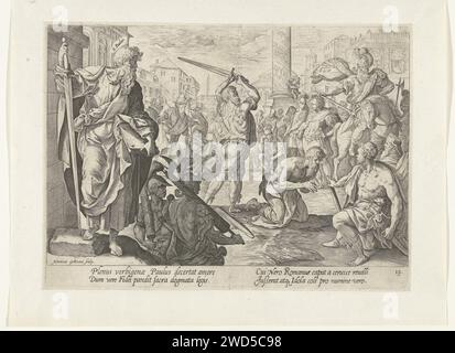 Martyrdom of Paulus, Hendrick Goltzius, After Maerten de Vos, 1646 ...