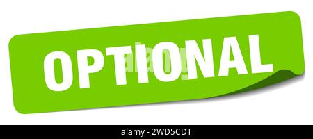 optional sticker. optional rectangular label isolated on white ...