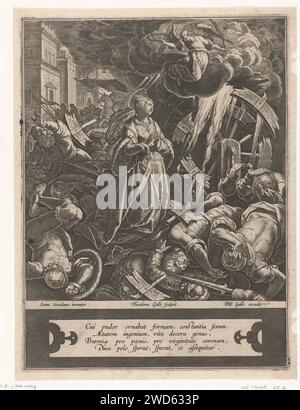 Holy Catharina, Theodoor Galle, After David Teniers, 1581 - 1633 print ...