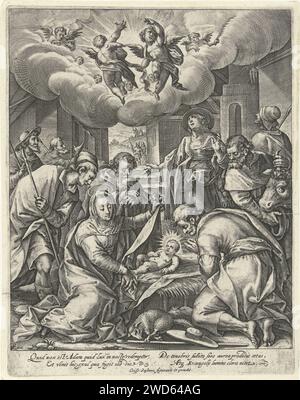Adoration of the Shepherds, Crispijn van den Queborn, After Hendrik van ...