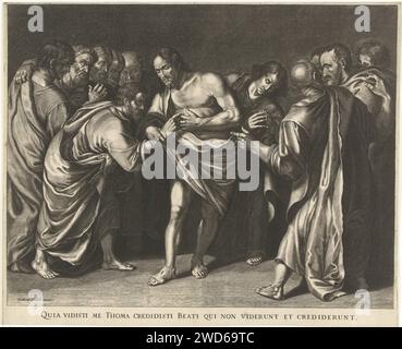 Unbelieving Thomas touches wounds Christ, Georg Pencz, 1534 - 1535 ...