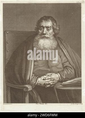 Seated man with beard, Theodor Verruys, after Francesco Petrucci, After ...