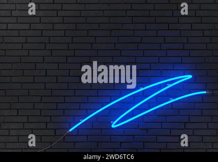 PATTERN -Realistic Neon Sign on Brick Wall background - 3D rendered ...