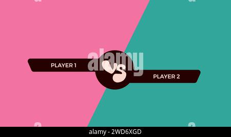 Versus retro template with logo and contestants names. Vs poster ...