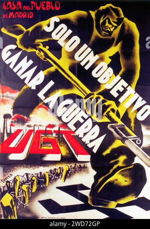 - Spanish Civil War (Guerra Civil Española) Propaganda Poster Stock ...