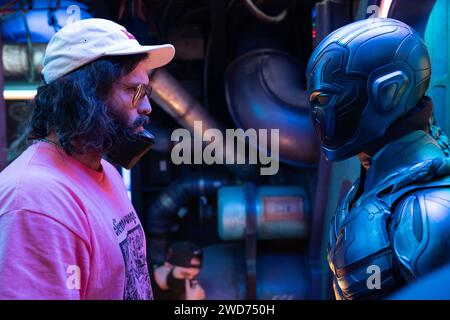 ANGEL MANUEL SOTO and XOLO MARIDUEÑA in BLUE BEETLE (2023), directed by ...