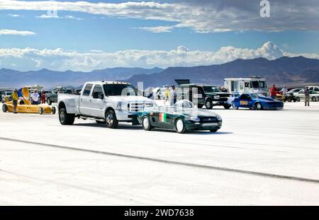 MGF Speed record car 2008 Stock Photo - Alamy