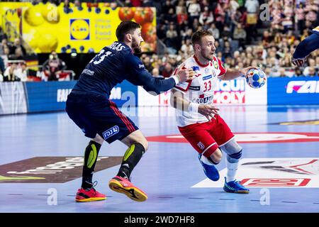 Luka Cindric (Croatia). EHF Euro 2022. Main Round Stock Photo - Alamy