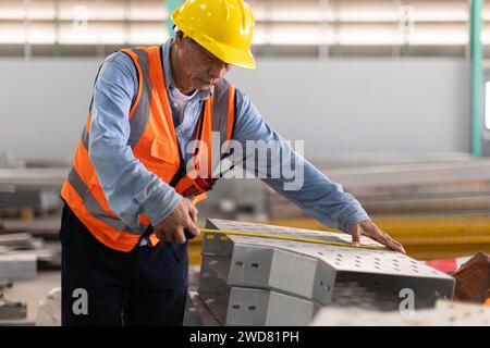 Construction engineer builder install perforated tray metal wireway ...