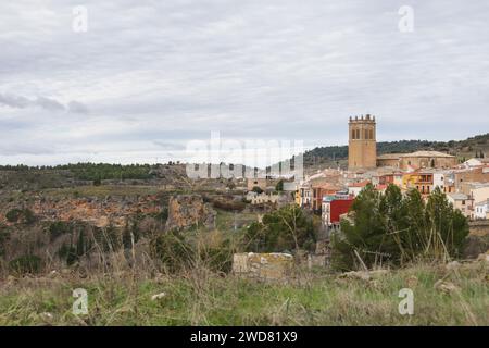 Beautiful views of The historic town of Priego in Cuenca Region, Spain ...