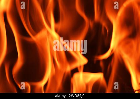 Flames of fire, the rapid oxidation of fuel, releasing heat, light ...