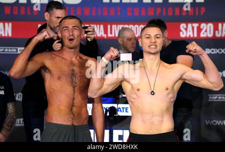 Jack Cullen and Zak Chelli (right) during a press conference at the Rum ...
