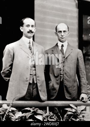 The Wright Brothers in Dayton 1909 - aviation inventors - colorized ...