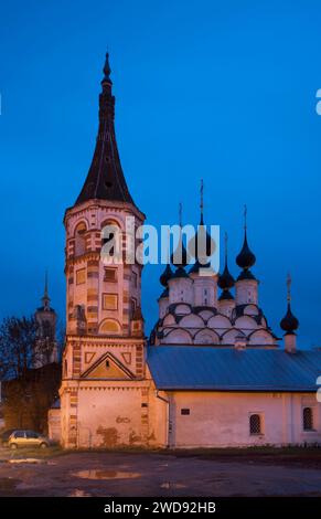 Night view of the church of Saint Lazarus ("Agios Lazaros") in the old ...