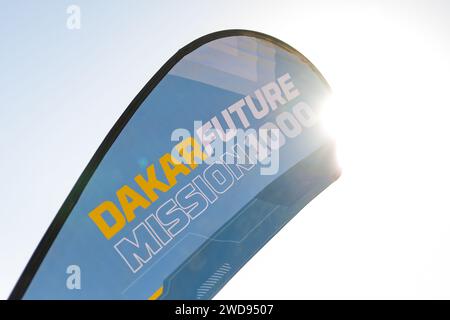 Dakar Future Mission 1000 illustration finish line, arrivee, during the ...