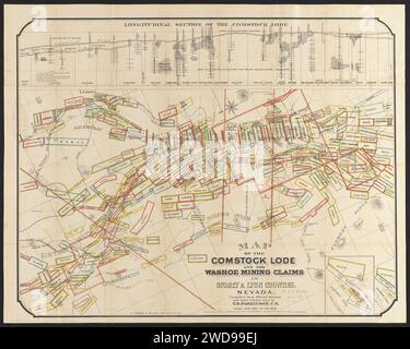 Map of Washoe in Nevada Stock Photo - Alamy