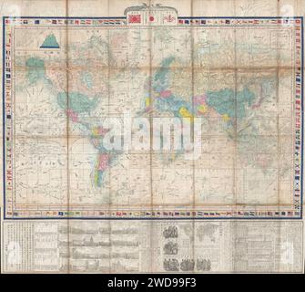 This 1875 Meiji 8 Japanese map of the world is a significant ...