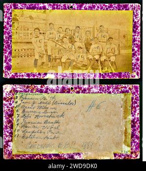 The 1889 Cuban Cardenas Baseball Club is one of the earliest known ...