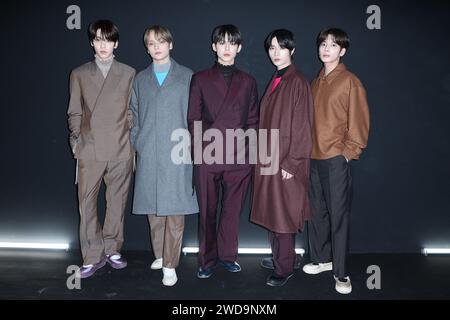 Soobin, HueningKai, Yeonjun, Beomgyu, Taehyun of South Korean boy band TOMORROW X TOGETHER ...