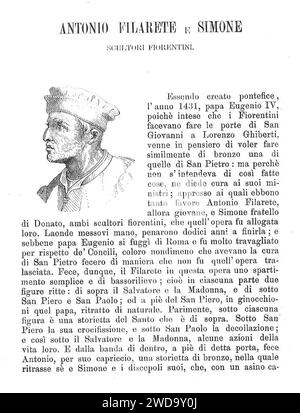 'Le Vite' by Antonio Filarete is a historical text discussing ...