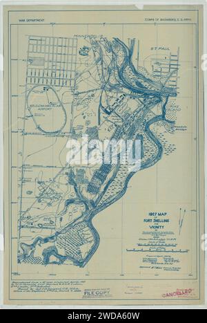 1927 Map of Fort Snelling and vicinity Stock Photo - Alamy