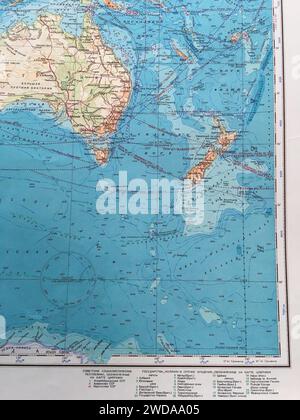 1950 Map 4 (Physical map of the Indian Ocean) 04 Stock Photo - Alamy