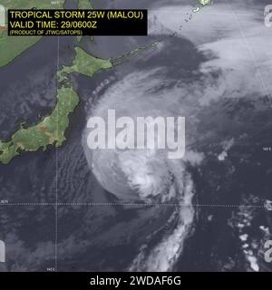 2021 JTWC 25W IR satellite imagery.25w Stock Photo - Alamy