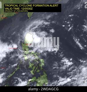 2022 JTWC WTPN21 IR satellite imagery.96W Stock Photo - Alamy