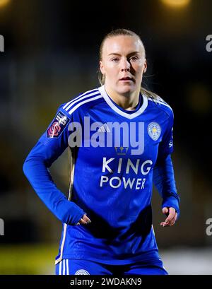 Leicester City's Jutta Rantala during the Barclays Women's Super League ...