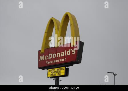 Pullman/washington State /USA 16 January 2016 McDonalds fast food ...