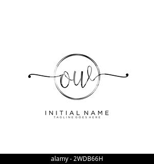 initial letter text of OW design Stock Vector Image & Art - Alamy