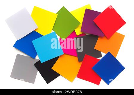 The Printed Paper Color Swatches. Color Combination Process With ...