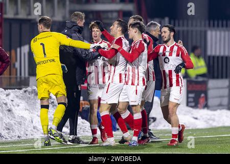 Oss, Nederland. 19th Jan, 2024. OSS, 19-01-2024, Frans Heesen Stadion, Stadium of TOP Oss, Dutch ...