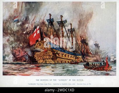 Charles Edward Dixon HMS London 1899 Stock Photo - Alamy