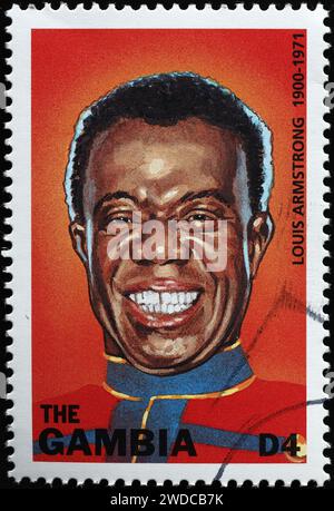 Jazz trumpeter "Satchmo" Louis Armstrong is pictured during his ...
