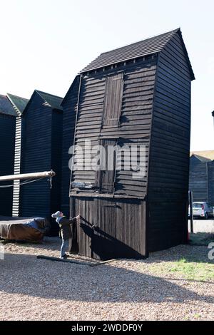 Traditional fisherman's net hut, Hastings, East Sussex, UK Stock Photo ...